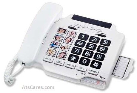 Amplified Big Button Picture Phone Speaker Phone